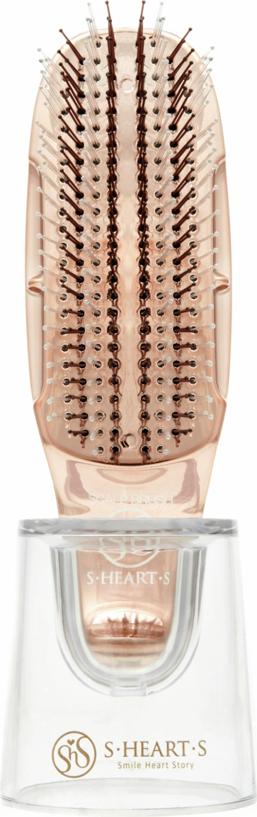 Купить расческу Scalp Brush Gold с укороченной ручкой, розовое золото ...
